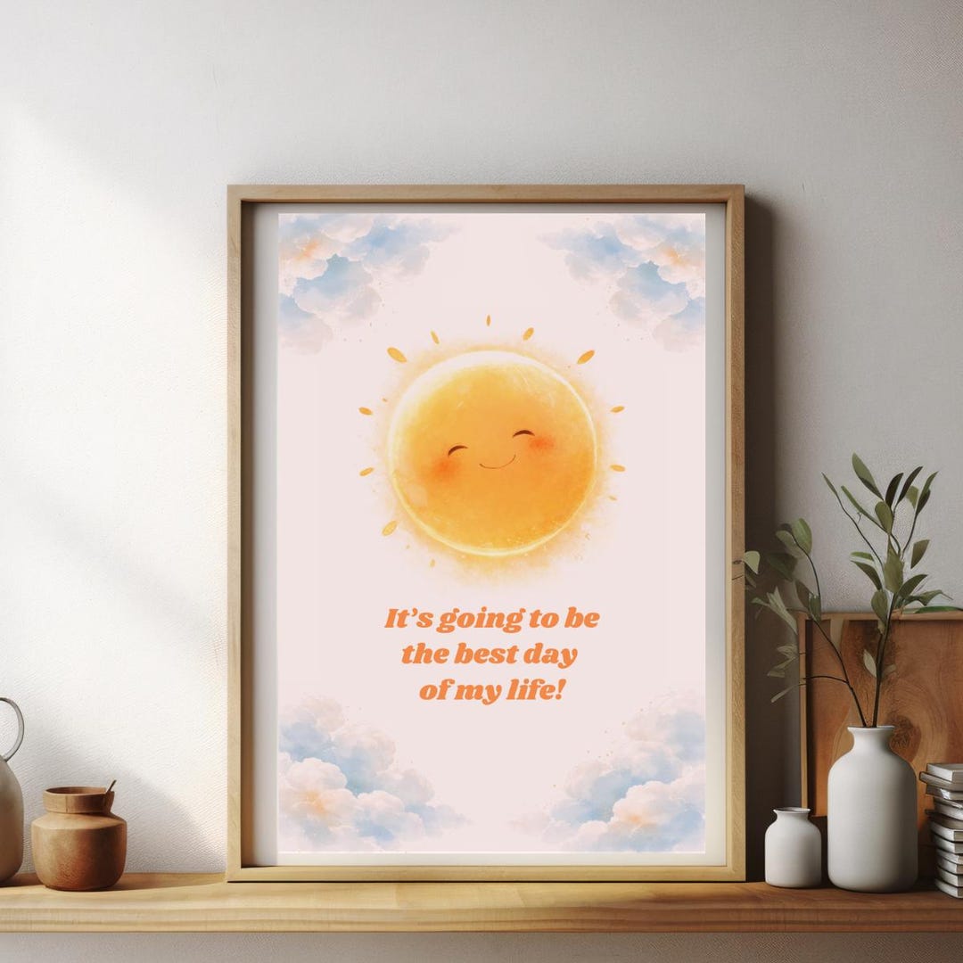 Positive Affirmation Poster - Etsy
