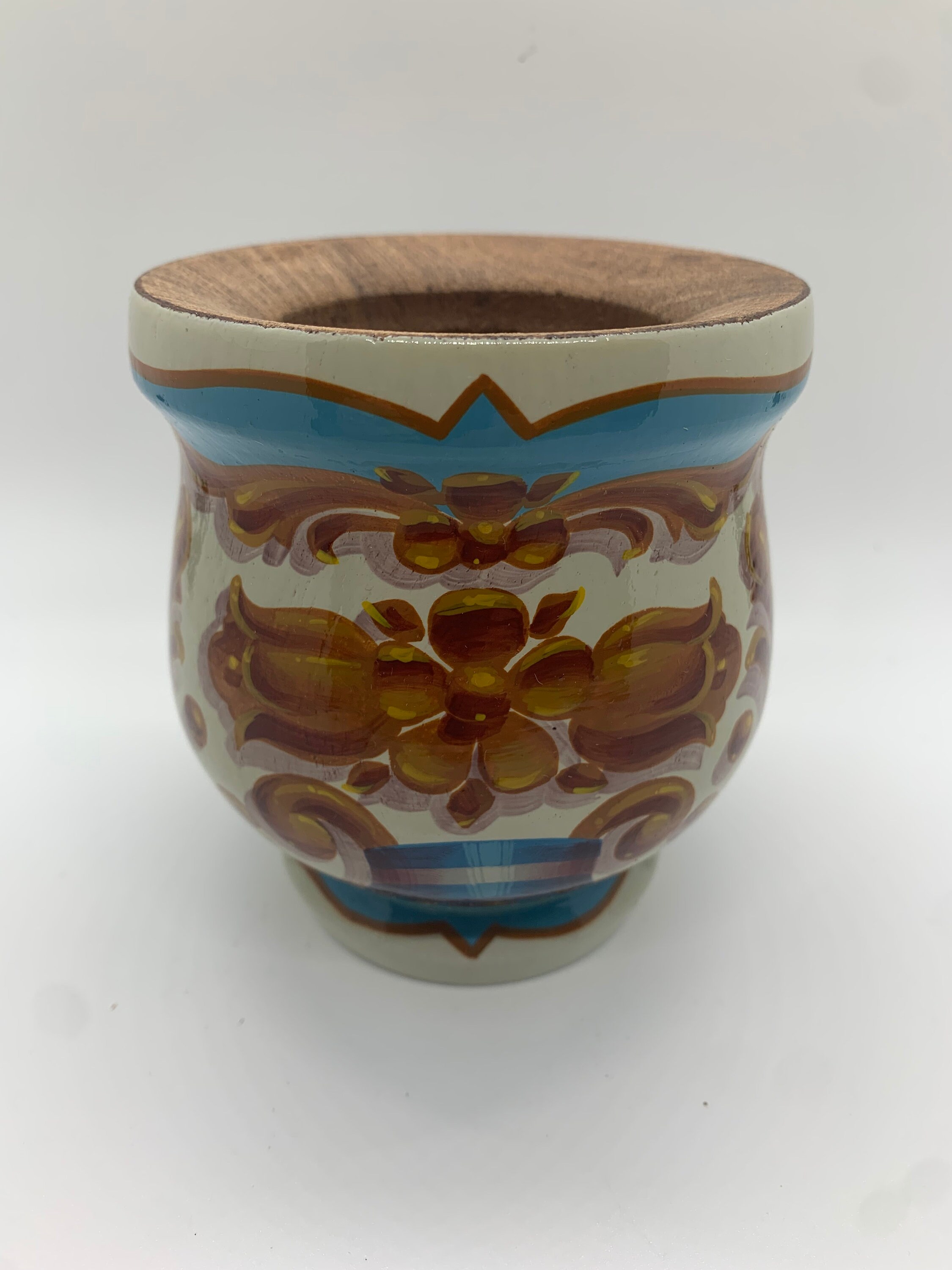 Hand Painted Yerba Mate Gourd Cup: Argentinian Filete Porteño Art - Etsy