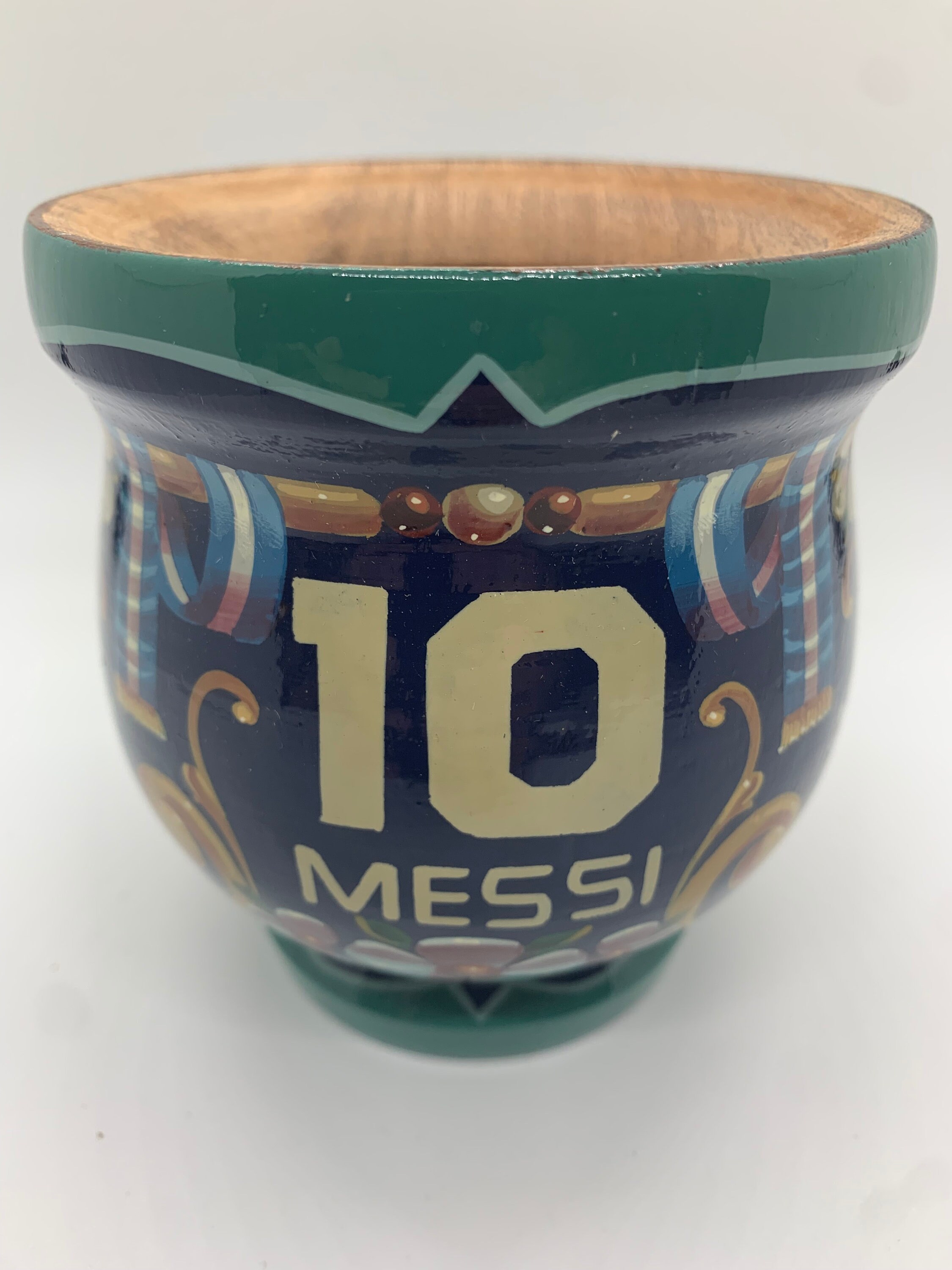 Messi Argentina Soccer Player. World Cup Winner 2022. Wooden Yerba Mate ...