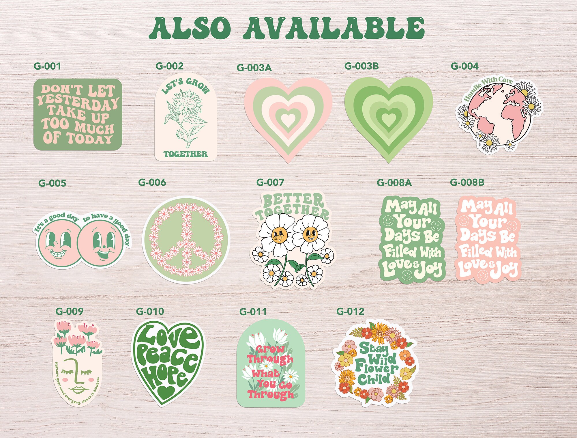 Retro Sticker Pack of 10 Cute Stickers Positive Quote - Etsy