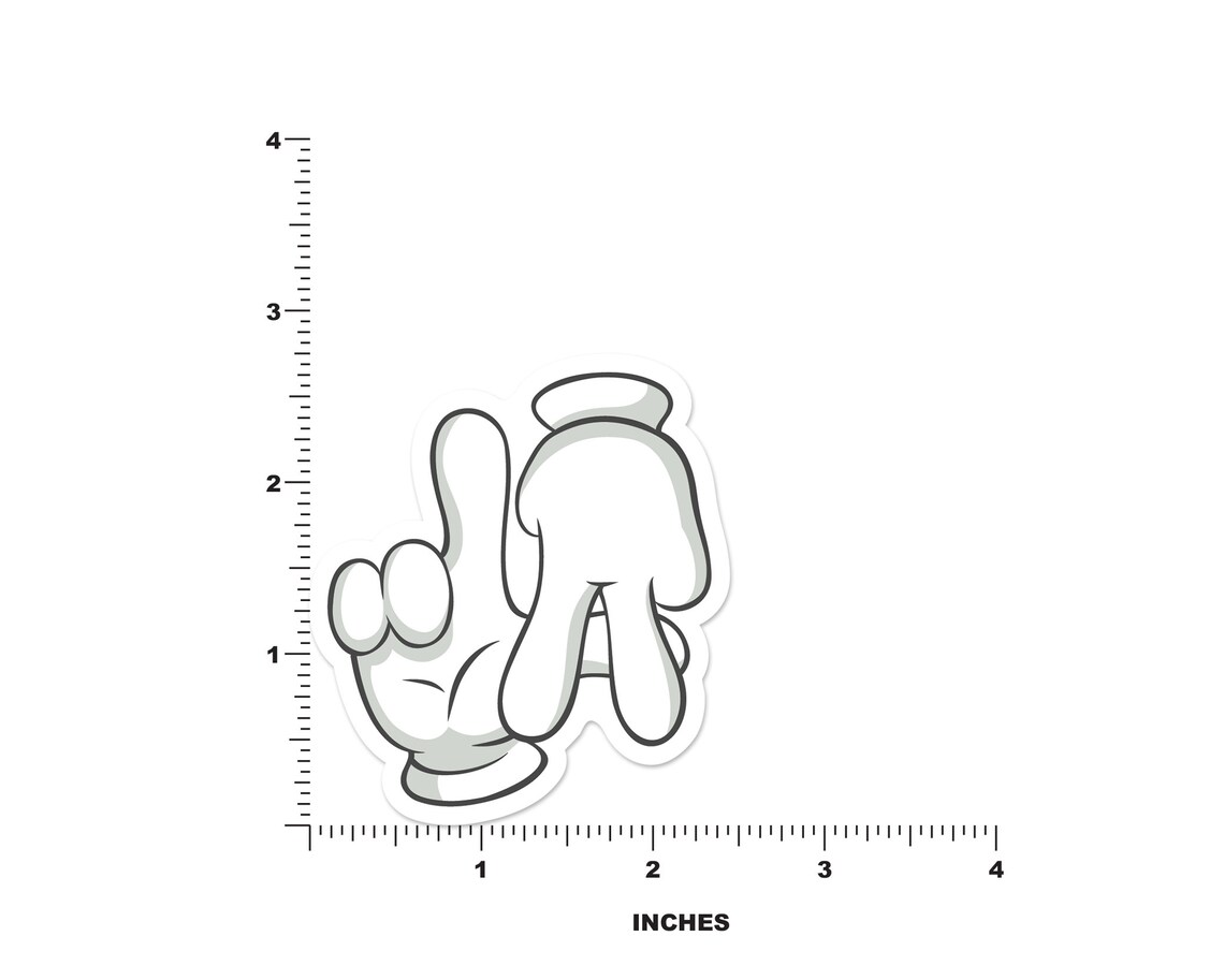 LA Hand Sign Sticker Los Angeles Waterproof Sticker Cute | Etsy