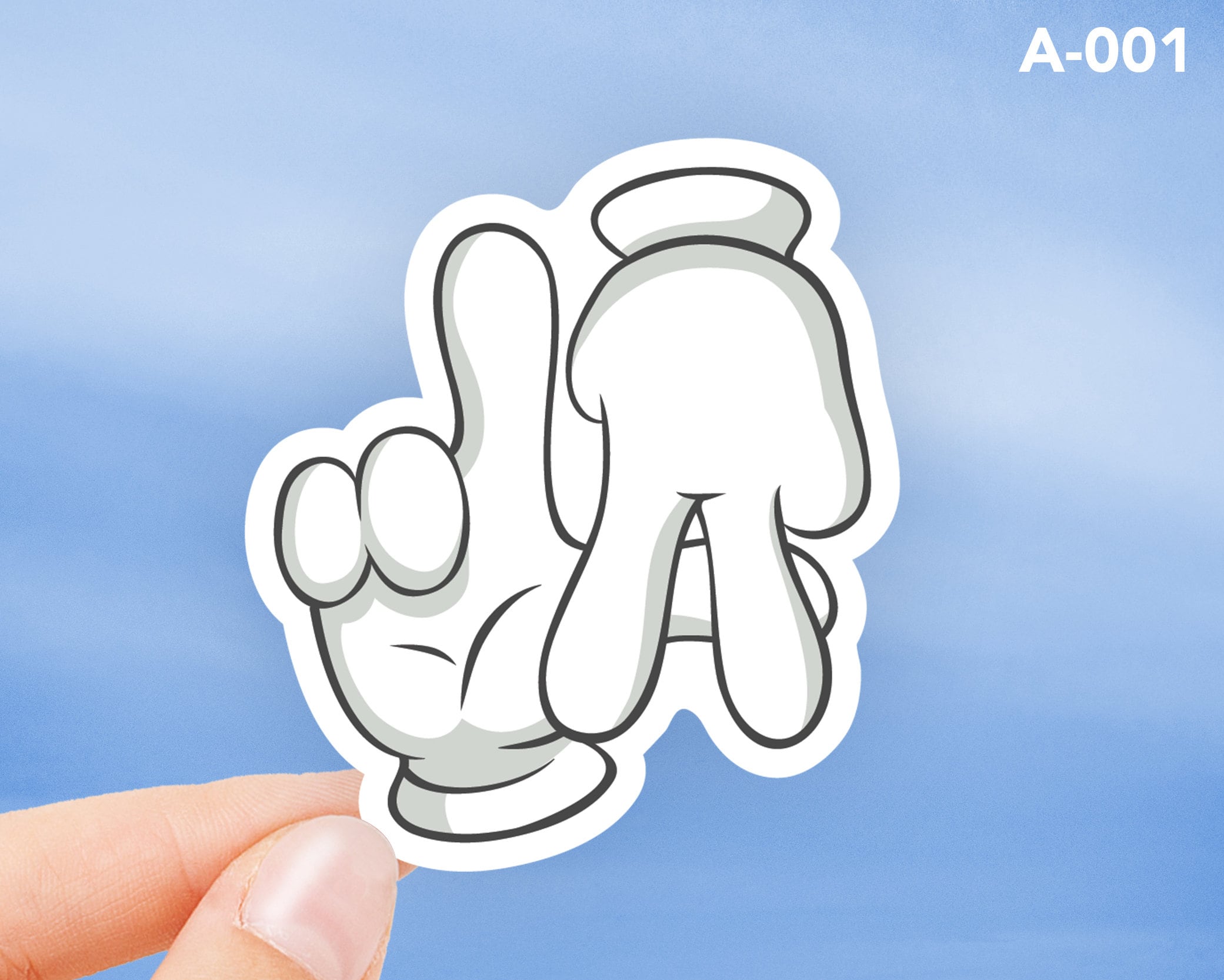 LA Hand Sign Sticker Los Angeles Waterproof Sticker Cute | Etsy