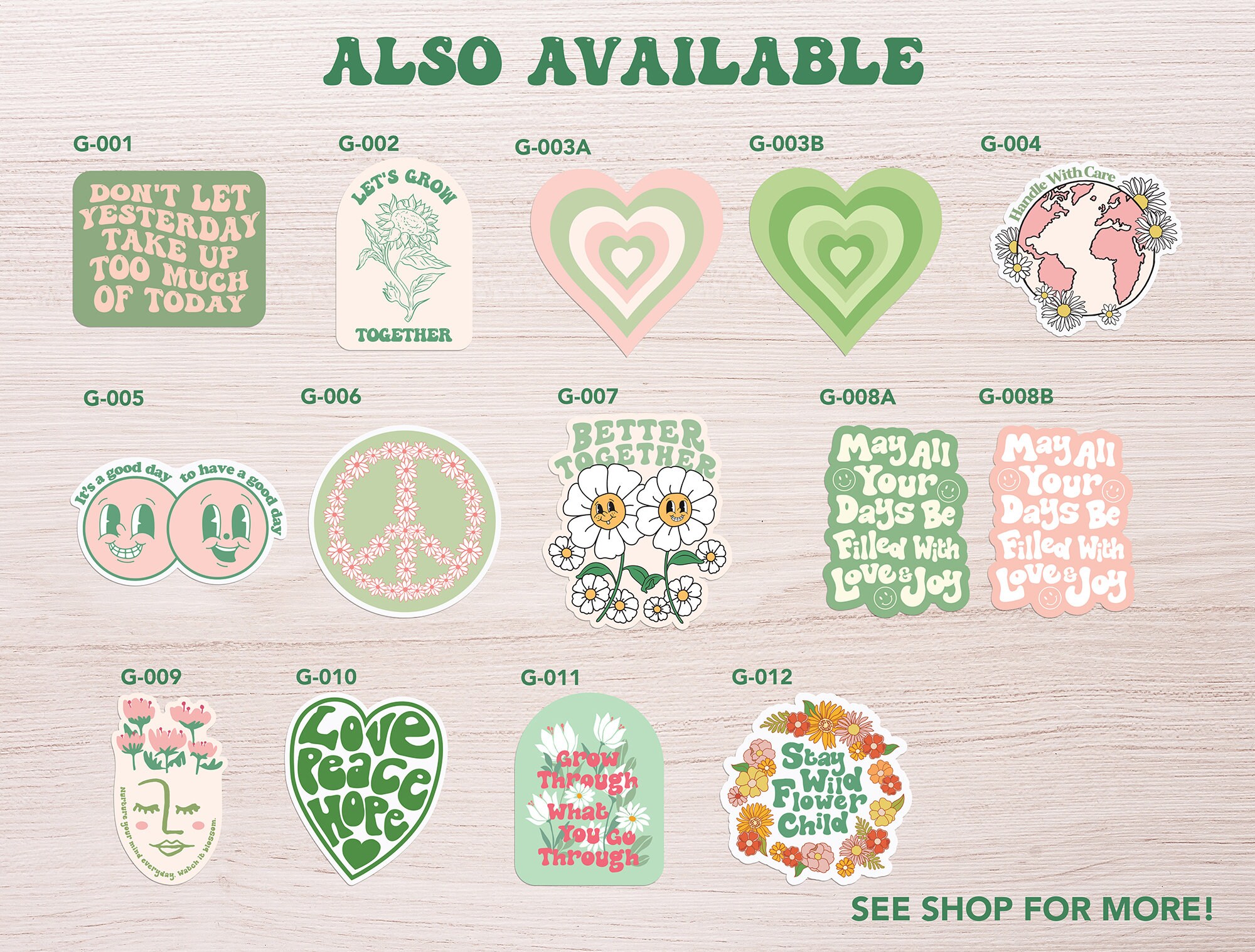 20 Sticker Pack Vinyl Sticker Bundle Cute Water Bottle - Etsy