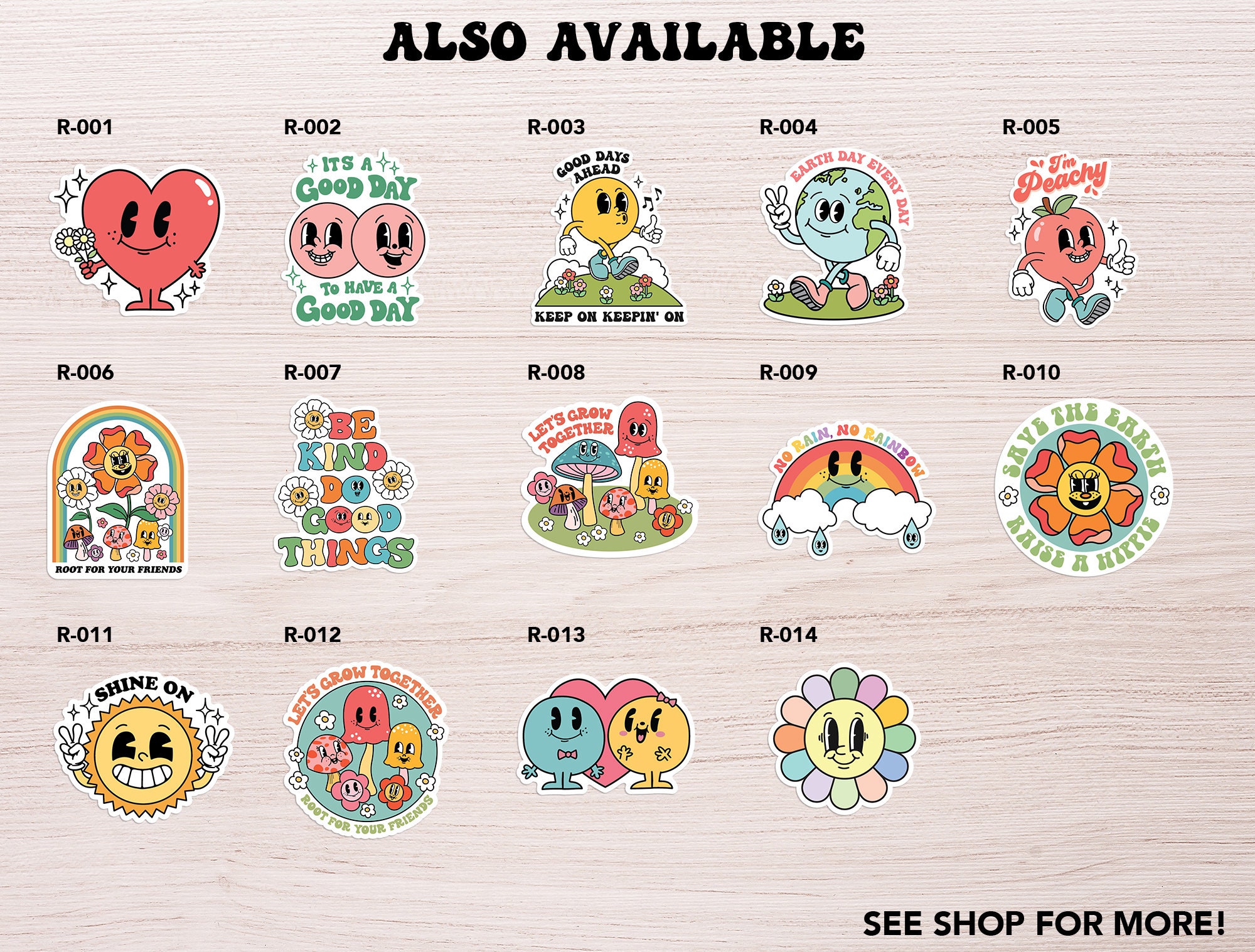 10 Sticker Pack Vinyl Sticker Bundle Cute Water Bottle - Etsy