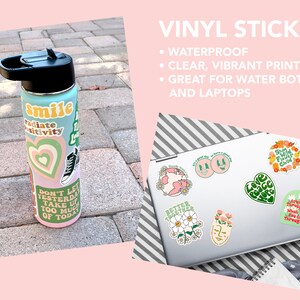 Pastel Mini Stickers Vinyl Sticker Sheet Cute Water Bottle - Etsy