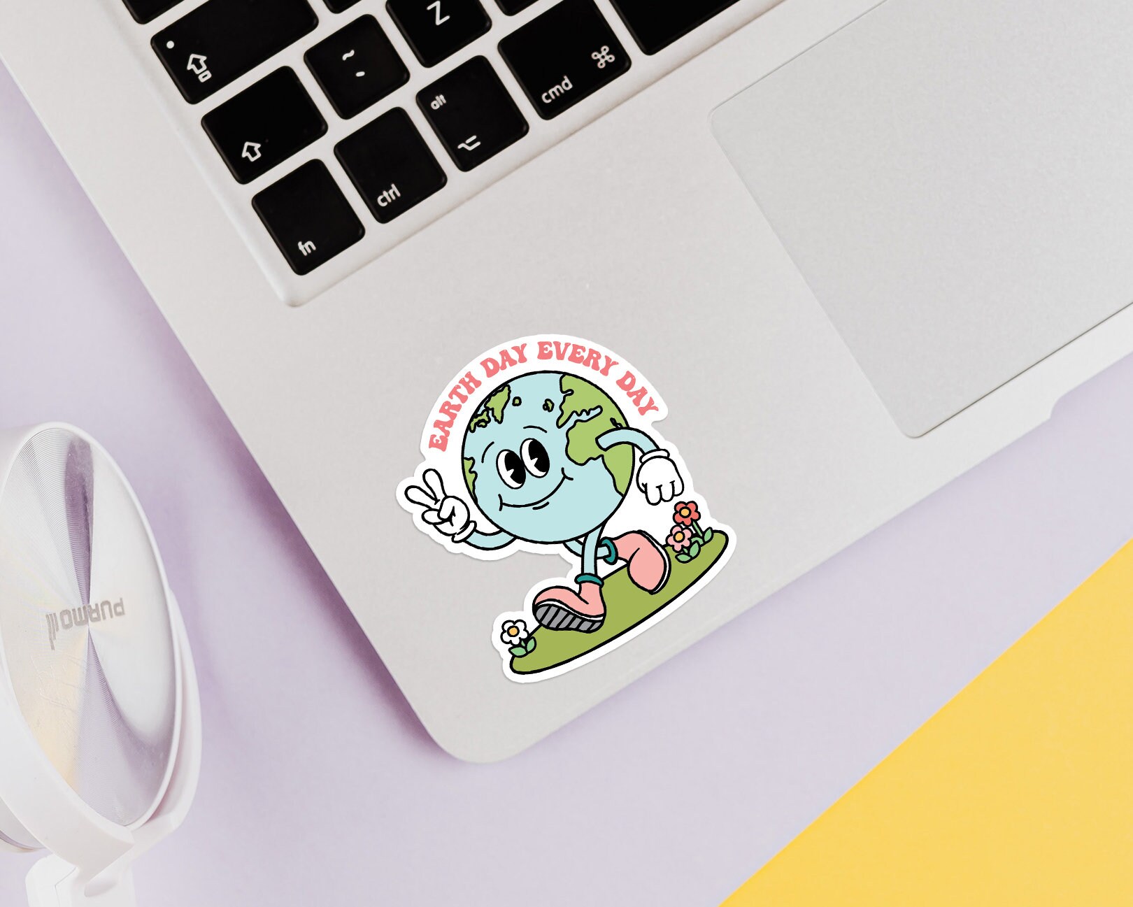 Earth Day Sticker Cute Sticker Retro Waterproof Sticker - Etsy