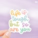 Retro Sticker Pack of 10, Cute Stickers, Positive Quote Stickers, Retro ...