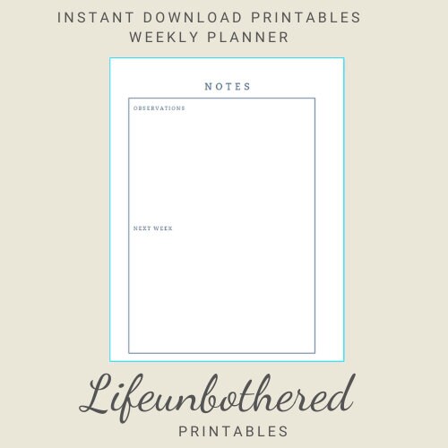 Minimalist Planner Bundle, Daily Weekly Planner, Printable Planner ...