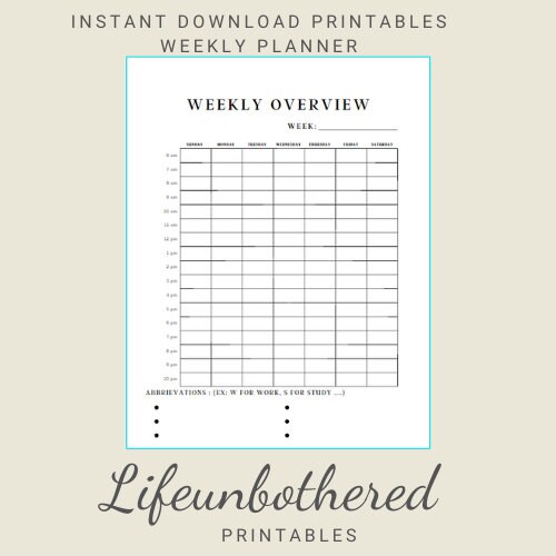 Minimalist Planner Bundle, Daily Weekly Planner, Printable Planner ...