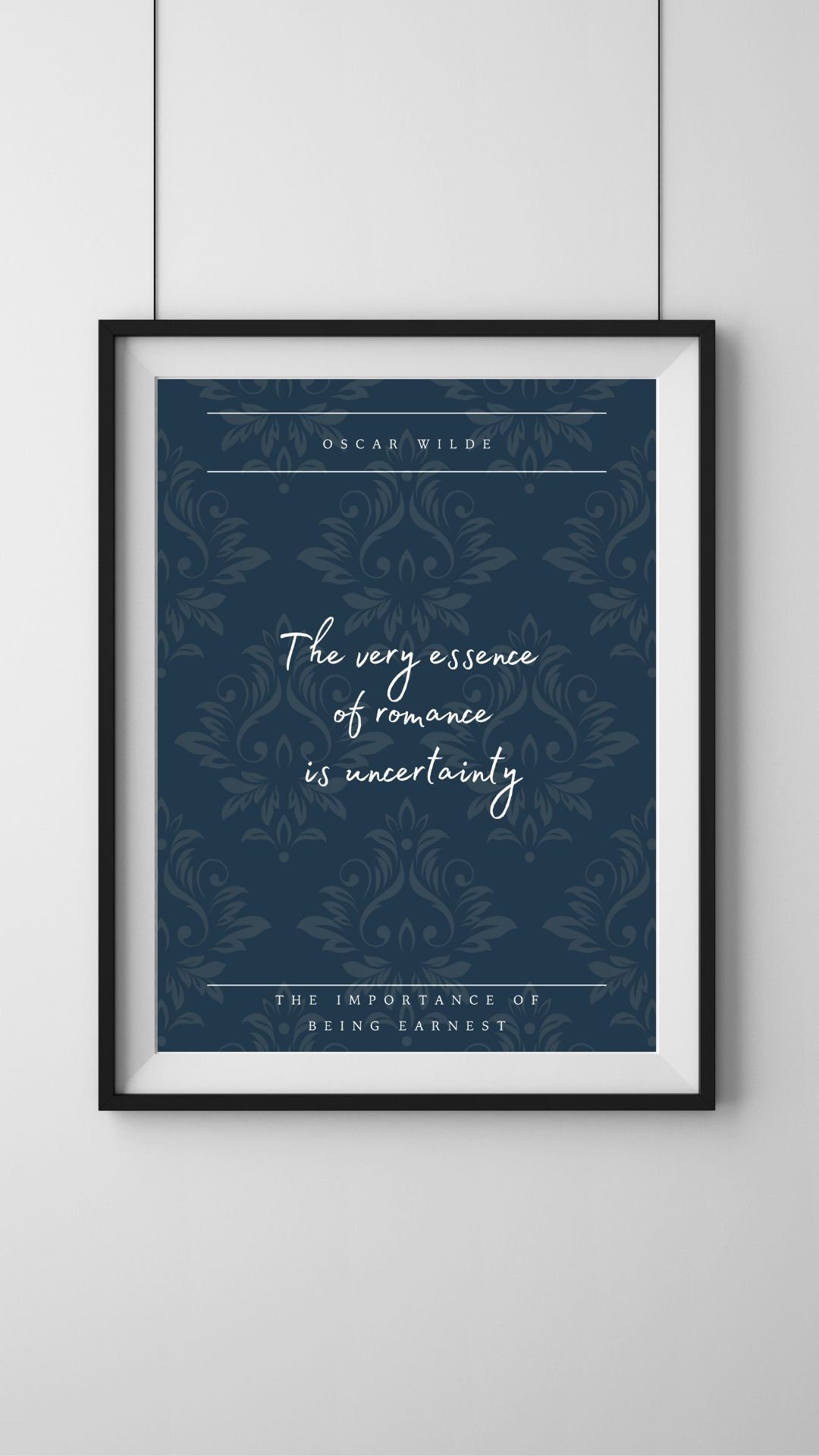The Importance of Being Earnest, Oscar Wilde, Quote, Digital Print - Etsy
