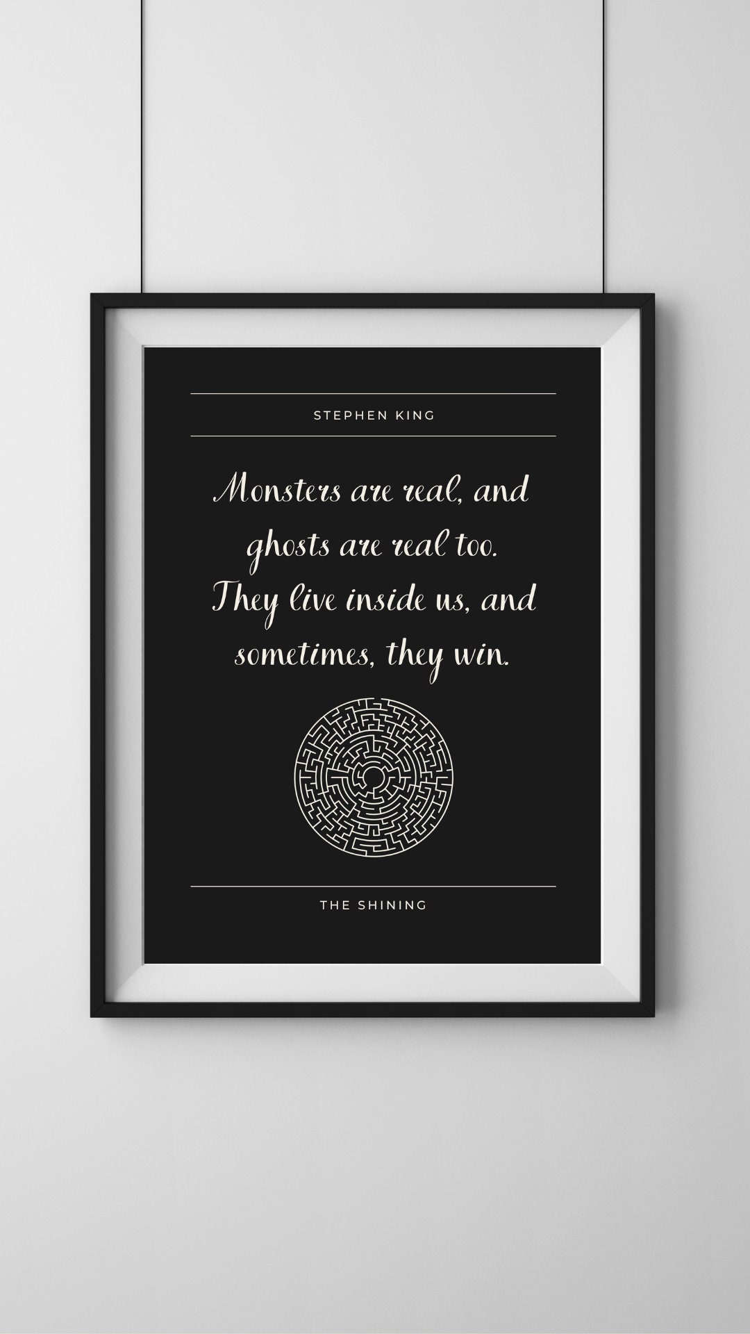 The Shinning, Stephen King, Quote, Digital Print - Etsy