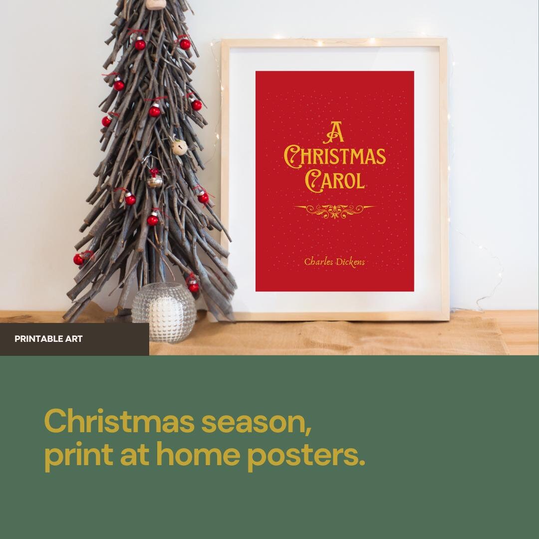 Charles Dickens, A Christmas Carol, Digital Print - Etsy