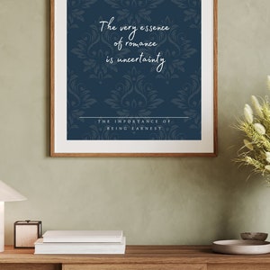 The Importance of Being Earnest, Oscar Wilde, Quote, Digital Print - Etsy