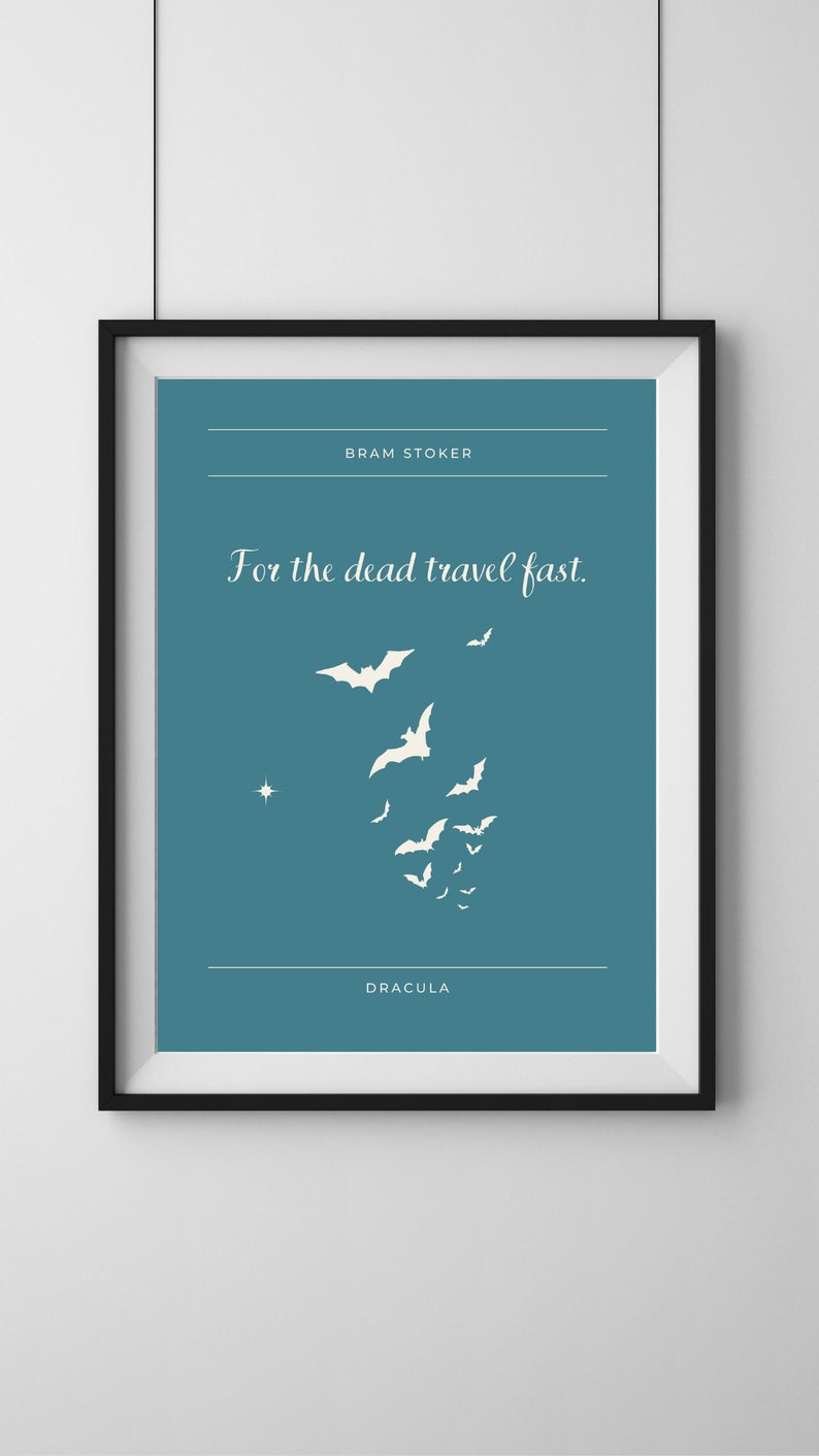 Modern, Bram Stoker Dracula, Quote, Digital Print - Etsy