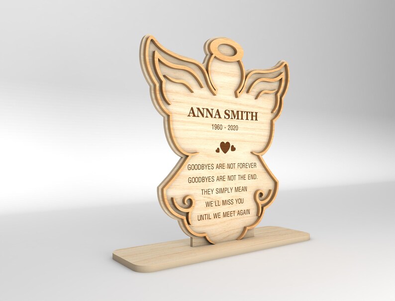 Personalized Angel Memorial Sign SVG, Robin Bird Memorial Sign Svg,loss ...
