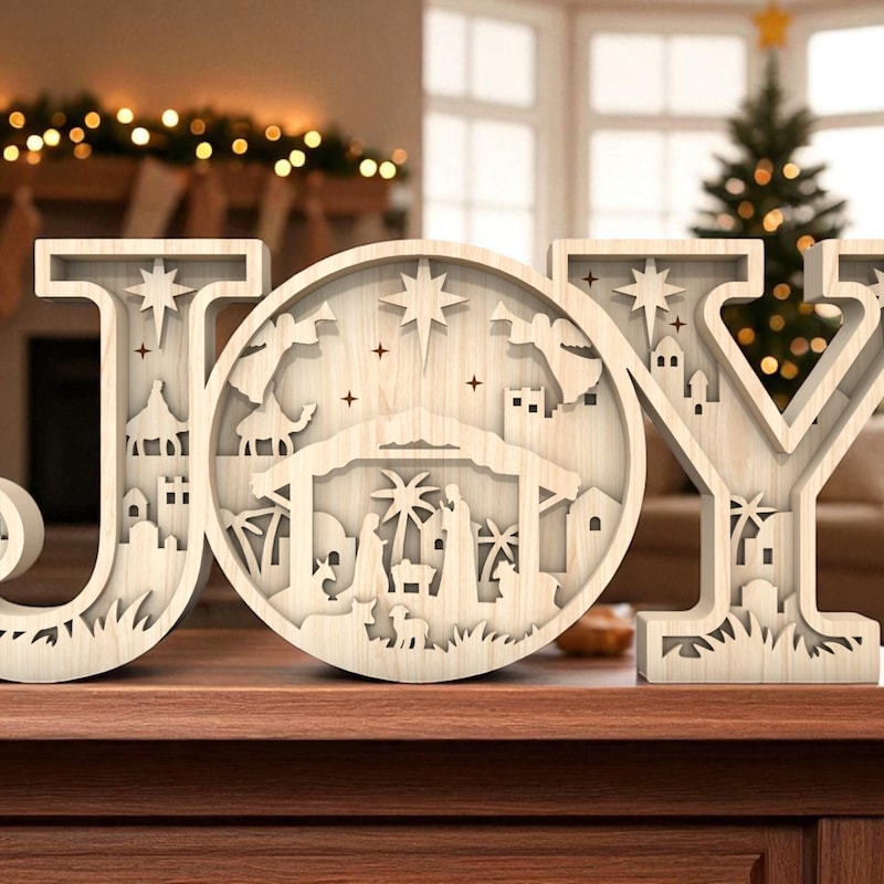 Joy Layered Sign - Etsy