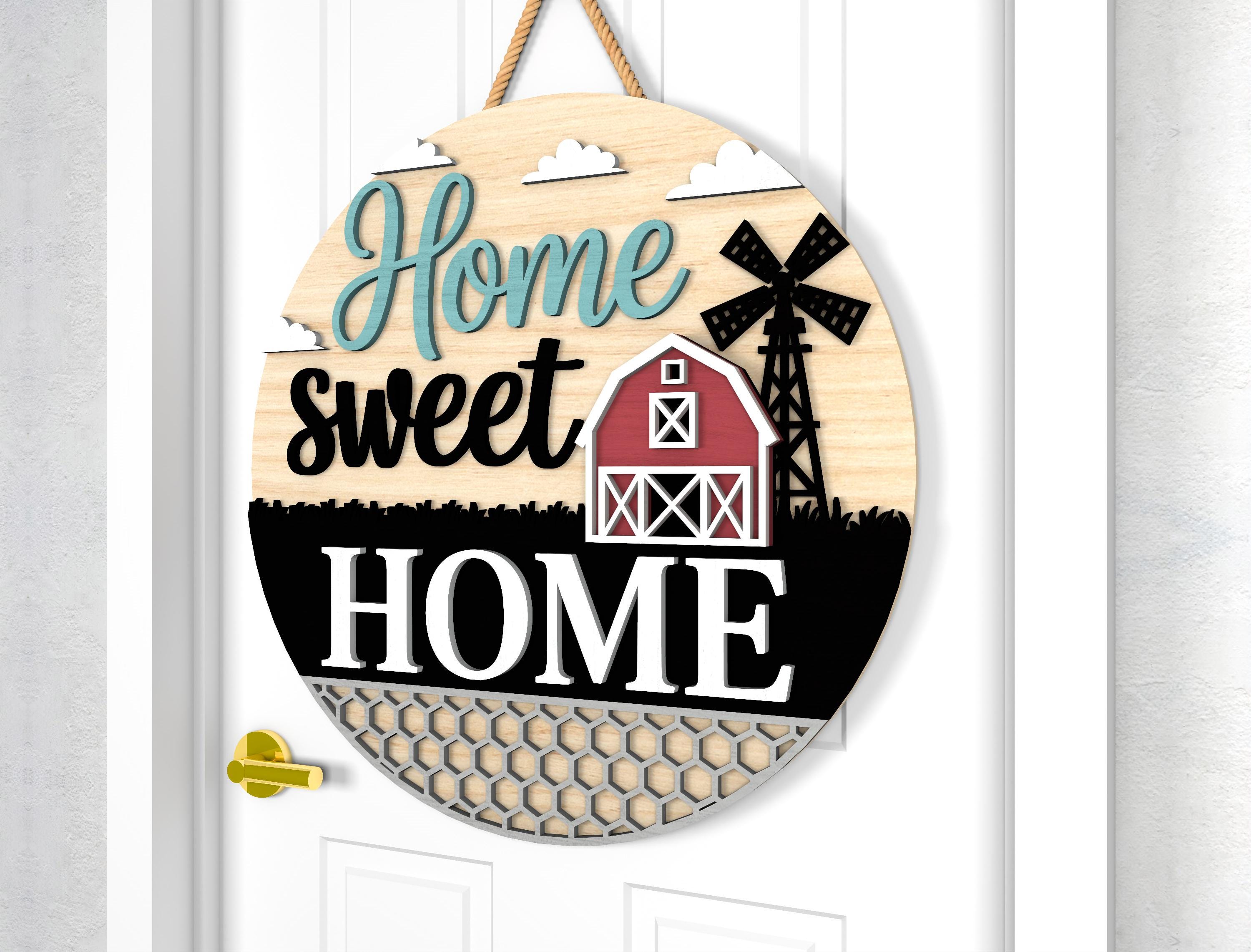 Farmhouse Welcome Sign SVG, “welcome to Our Farm” & Home Sweet Home ...