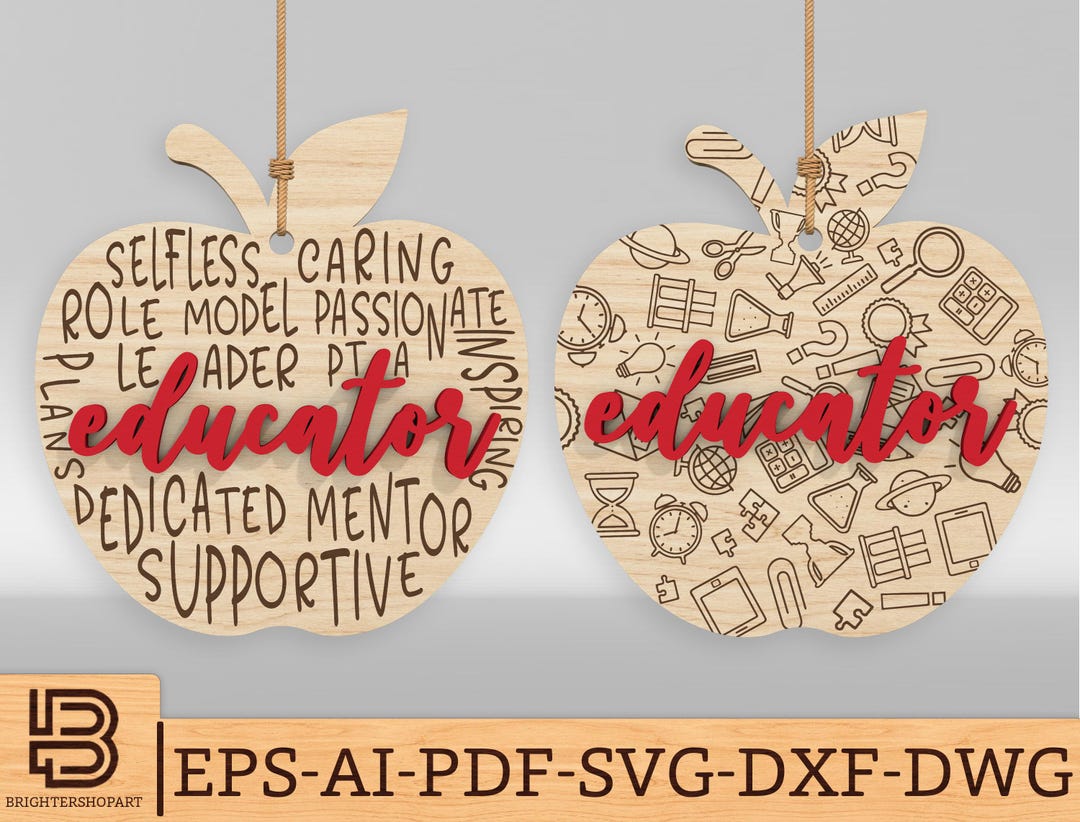 Educator Ornament SVG, Educator Life Svg, Teacher Appreciation Ornament ...
