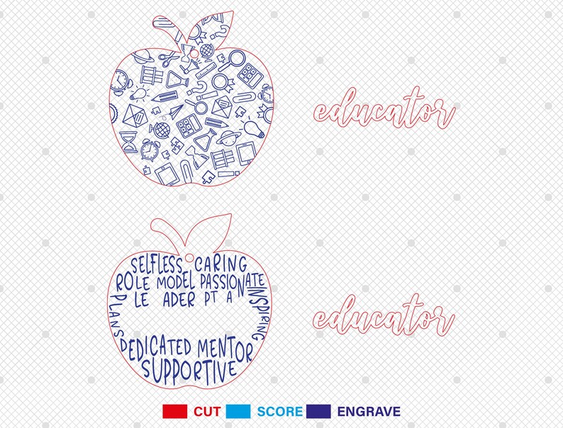 Educator Ornament SVG, Educator Life Svg, Teacher Appreciation Ornament ...