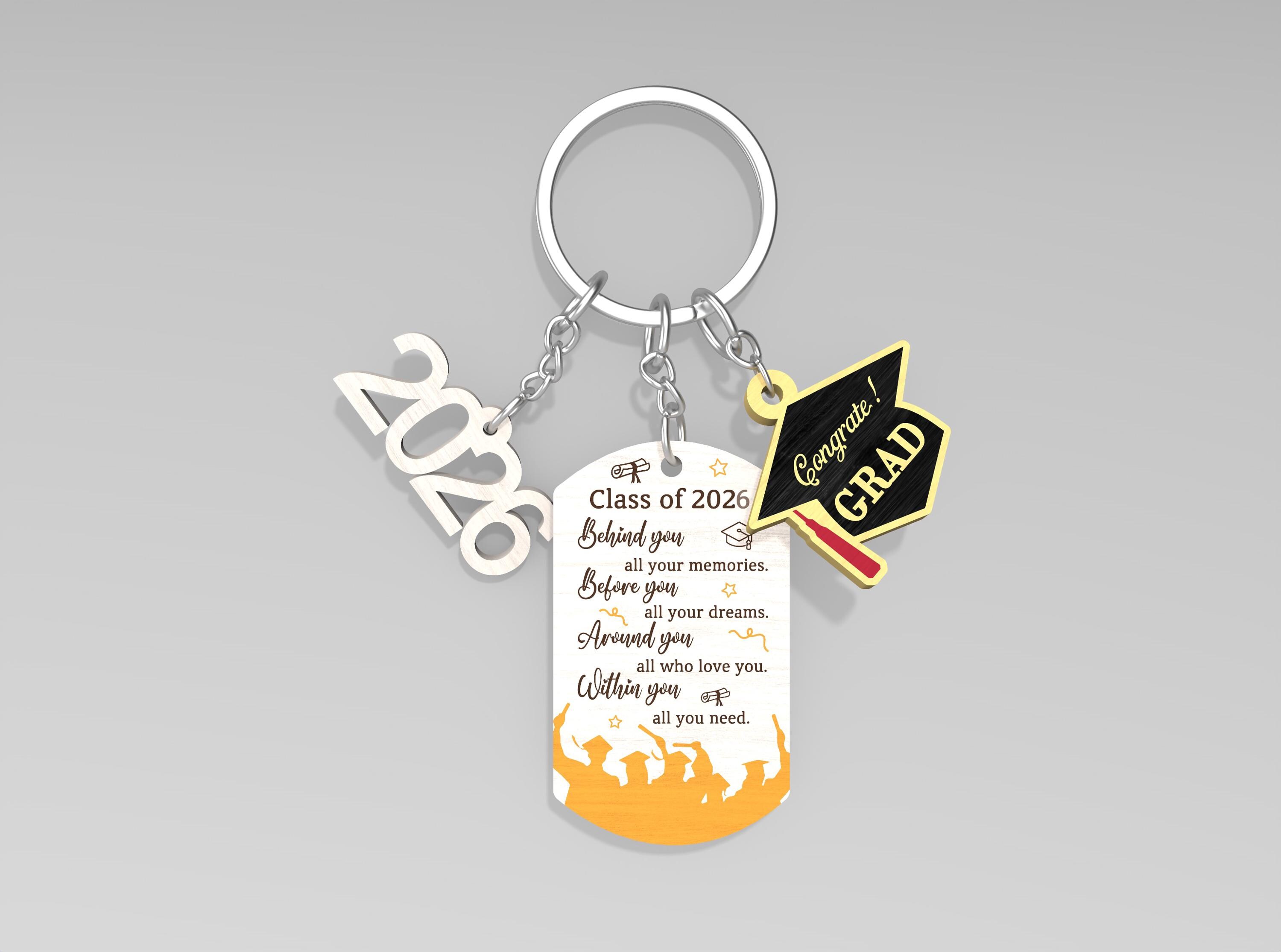 Graduation 2026 Keychain Svg Bundle, Graduation Gift, Class of 2026 ...