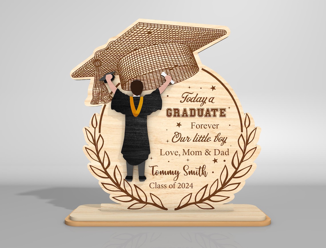 Personalized Graduation Boy Sign Svg, Graduation Gift Svg,class of 2024 ...