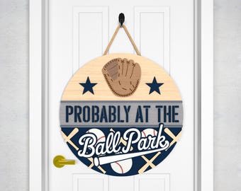 At the Ballfield Sign SVG, Baseball Welcome Sign, Ball Field Door ...