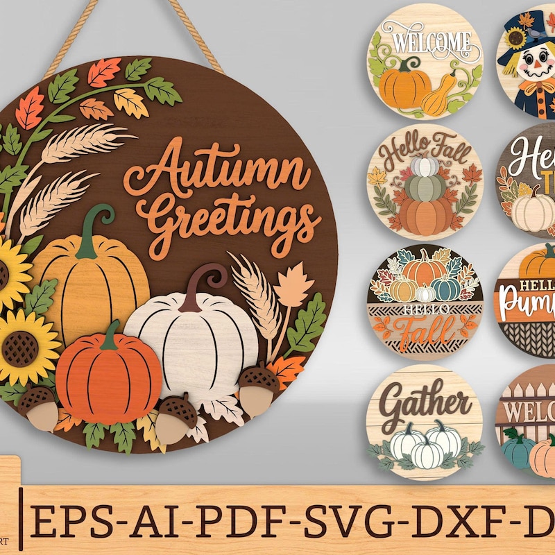 Fall Door Hanger - Etsy