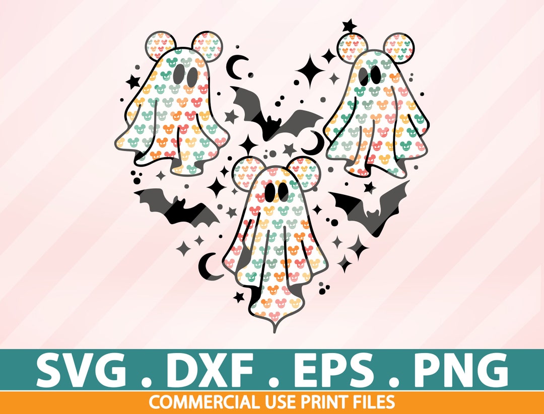 Mouse Ghost Svg Spooky Season Svg Kids Halloween Svg Bat - Etsy