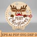 Reindeer Christmas Countdown Calendar Svg, Days Until Christmas Svg ...