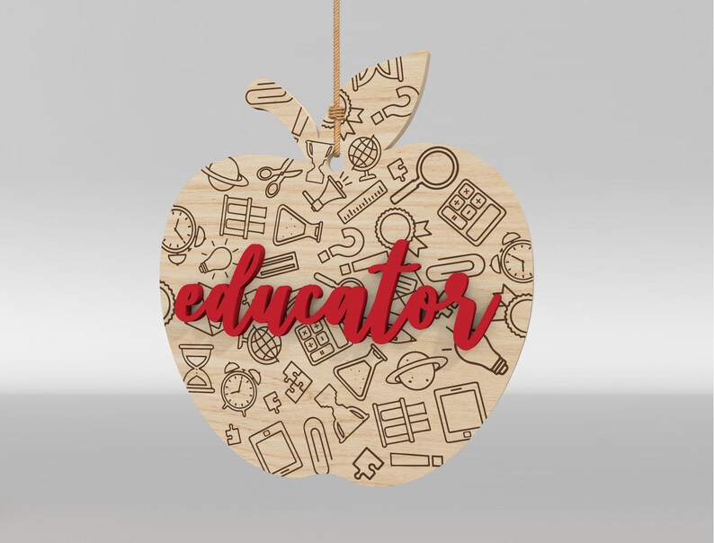 Educator Ornament SVG, Educator Life Svg, Teacher Appreciation Ornament ...
