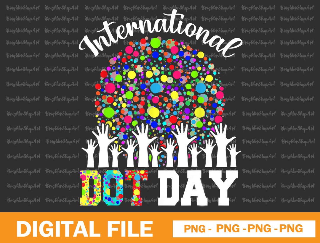 Rainbow Dots Png, Colorful Dot Hand Png, Happy International Dot Day ...