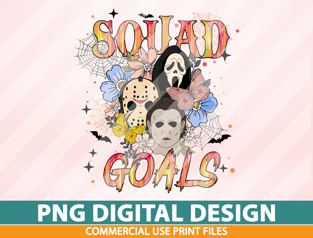 Squad Goals PNG Horror Characters Png Horror Friends Png - Etsy