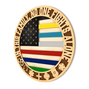 Multilayer Honoring First Responder Svg, Military With Patriotic Svg ...