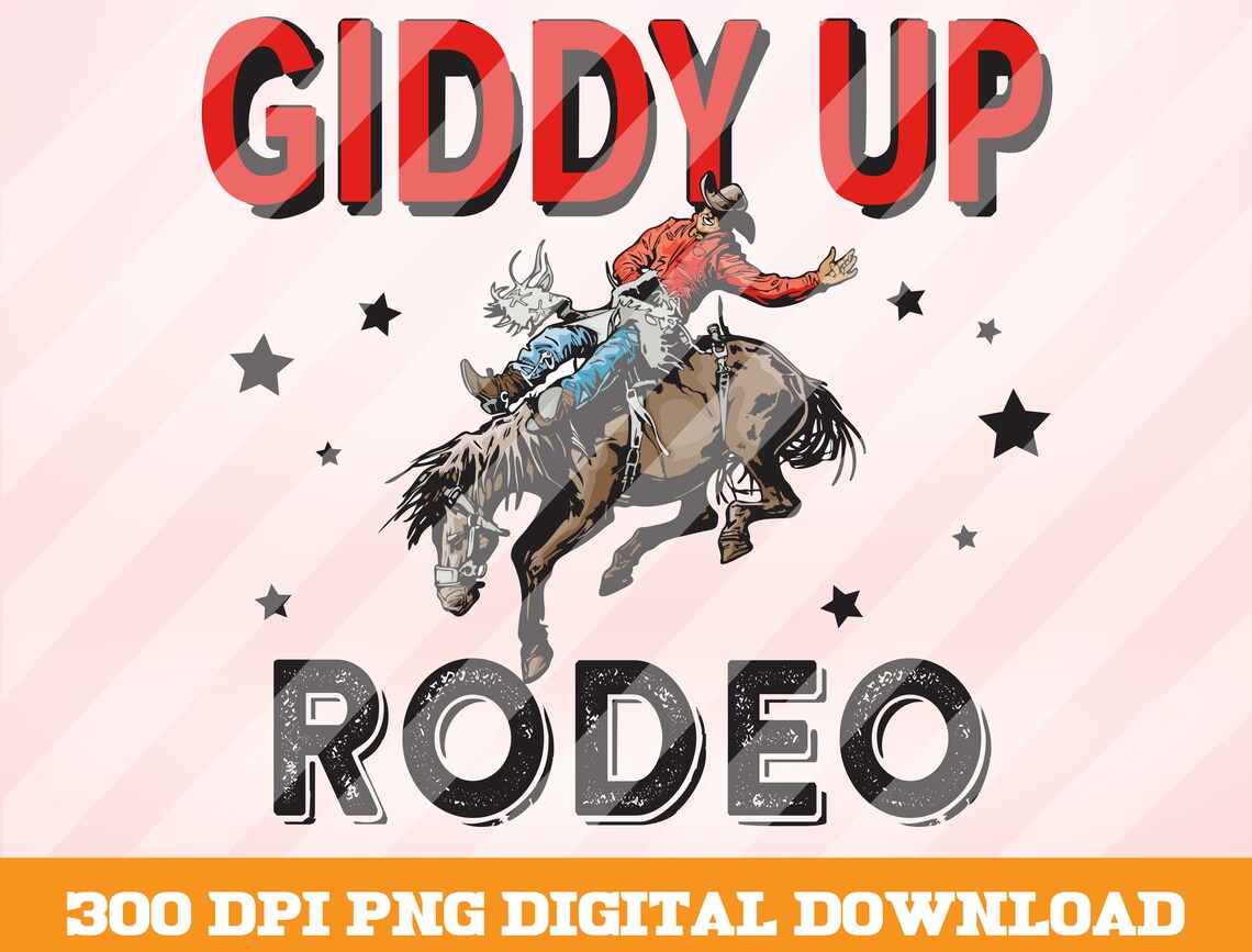 Giddy up Rodeo Png Western Rodeo Png Desert Cactus Png - Etsy
