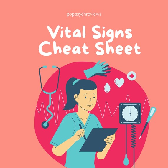 Nursing Vital Signs: Cheat Sheet - Etsy