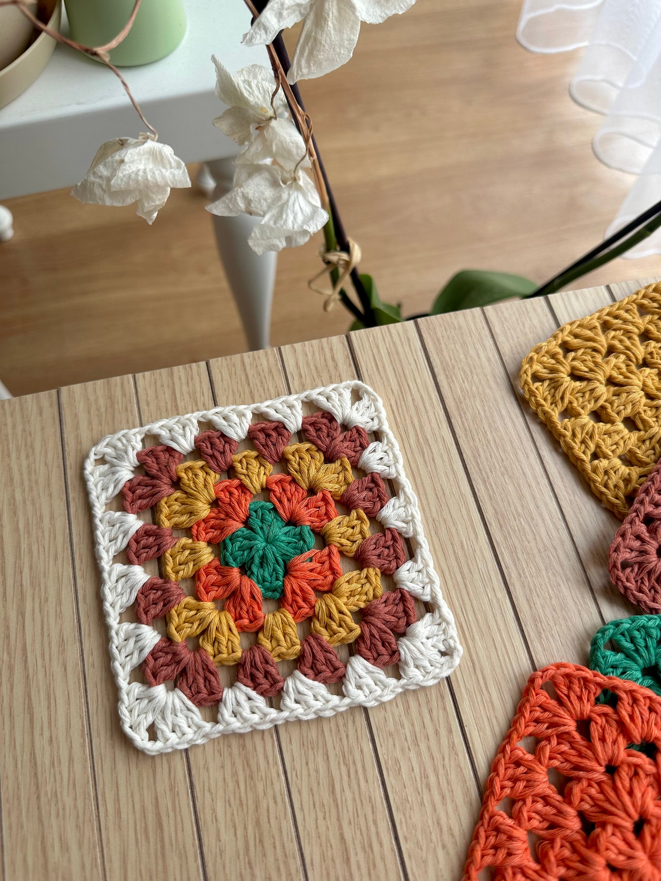 Easy Crochet Granny Square Blanket Pattern, Crochet Granny Square Pdf ...