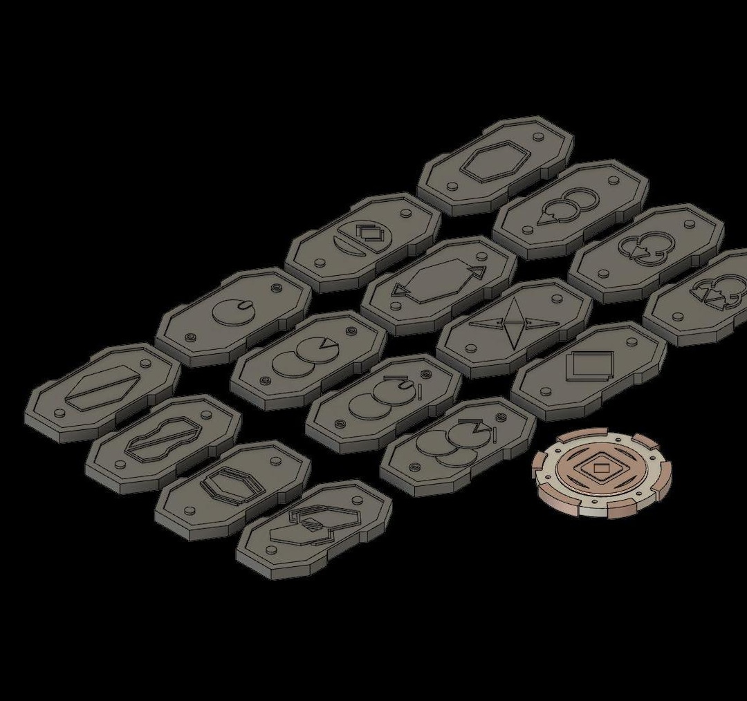 STL Kessel Sabacc Set of Shift Tokens and Credits FAN ART Inspired by ...