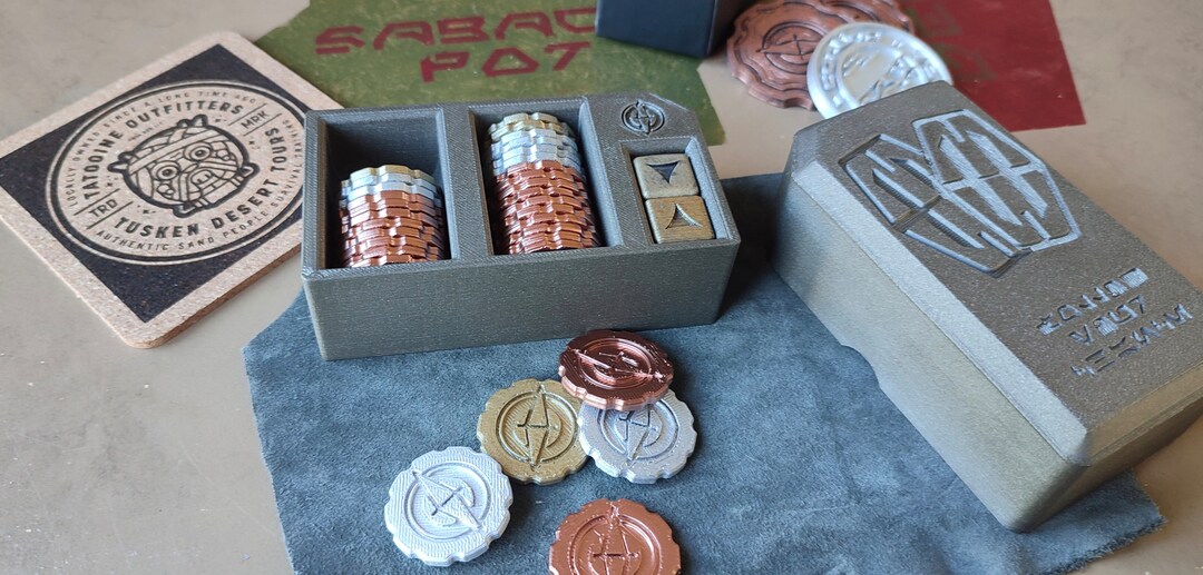 STL Jeu de SABACC de poche jeu de cartes inspiré de Star Wars Fan Art ...