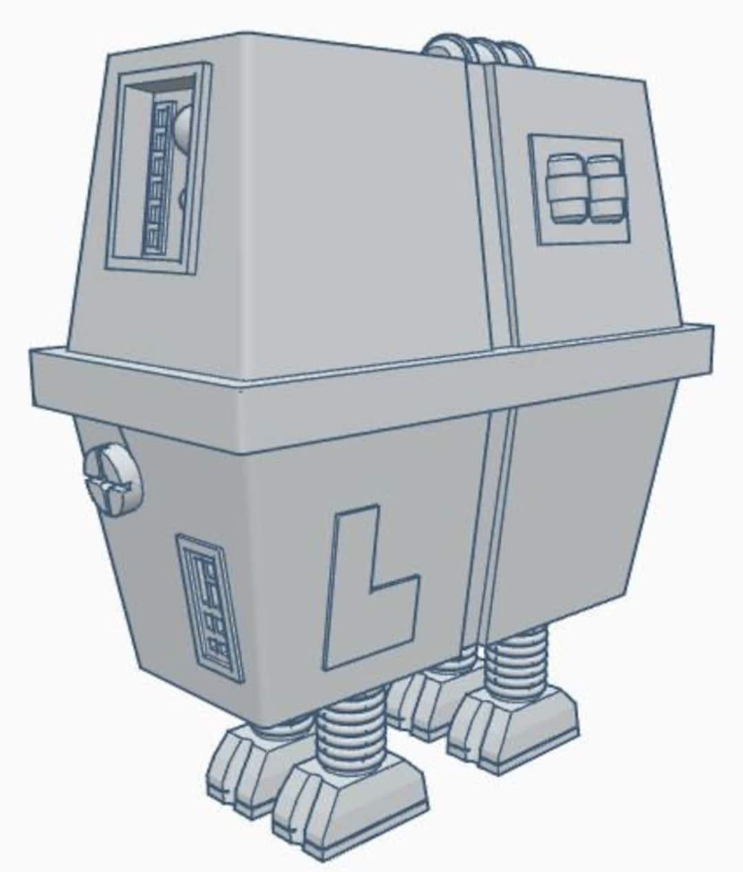 Droid GONK 4 Legs Fan Art Inspired by Star Wars 1/6 Scale STL 3d Print ...