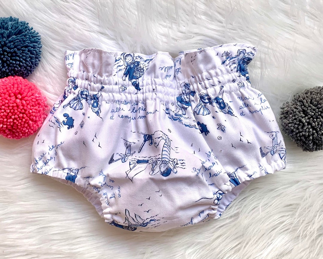 Culotte Diaper Cover Lined for Babies. French Pique. 100% Cotton Fabric ...