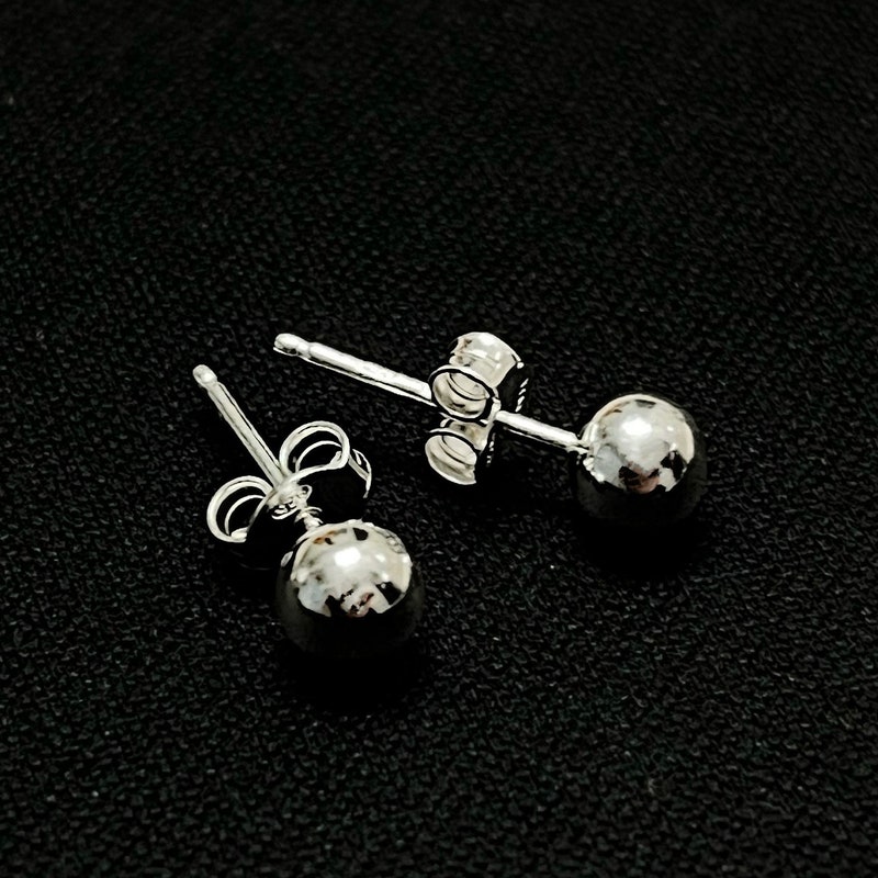 925 Silver Gold Balls - Etsy