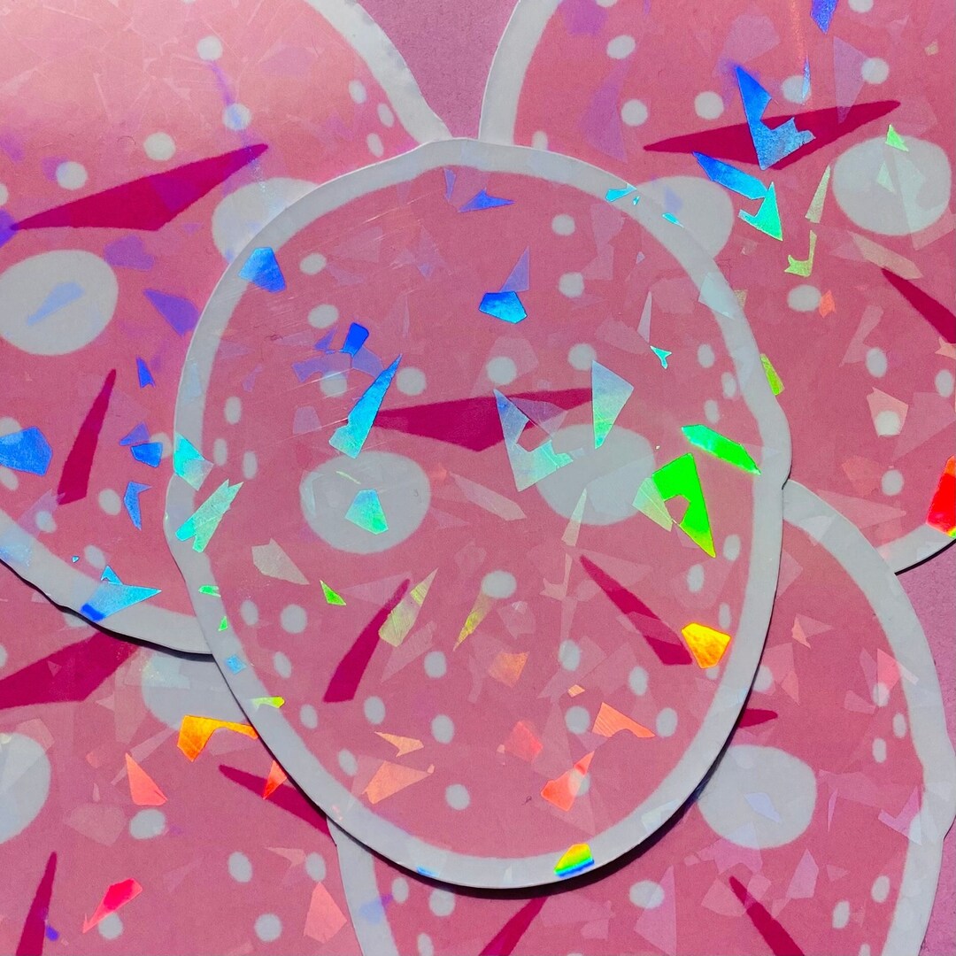 Jason Voorhees Pink | Holo Glass Glitter | Vinyl Sticker Decal - Etsy