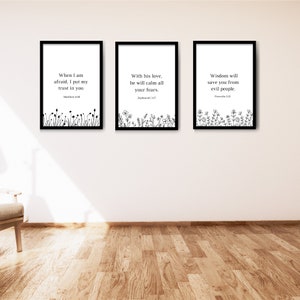Buy Digital Wall Art Set of 3 Bible Scripture Art Digital Download ...