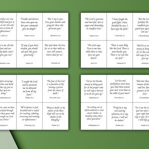 Buy 60 Printable Scripture Cards | Bible Verse Memory Cards | Instant ...