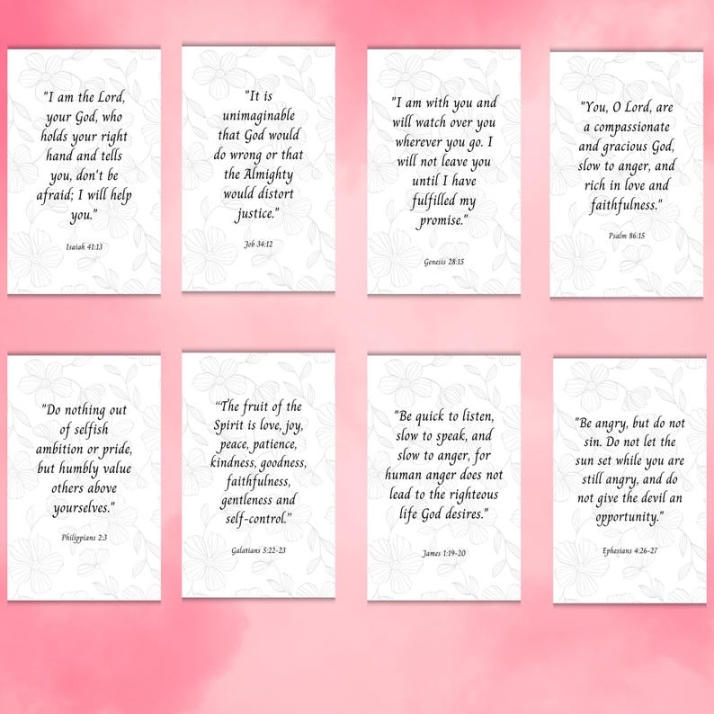 150 Printable Scripture Cards | Bible Verse Memory Cards | PDF Instant ...