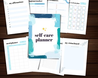 Self-care Planner Printable Self-love Journal Mental Health Worksheet ...