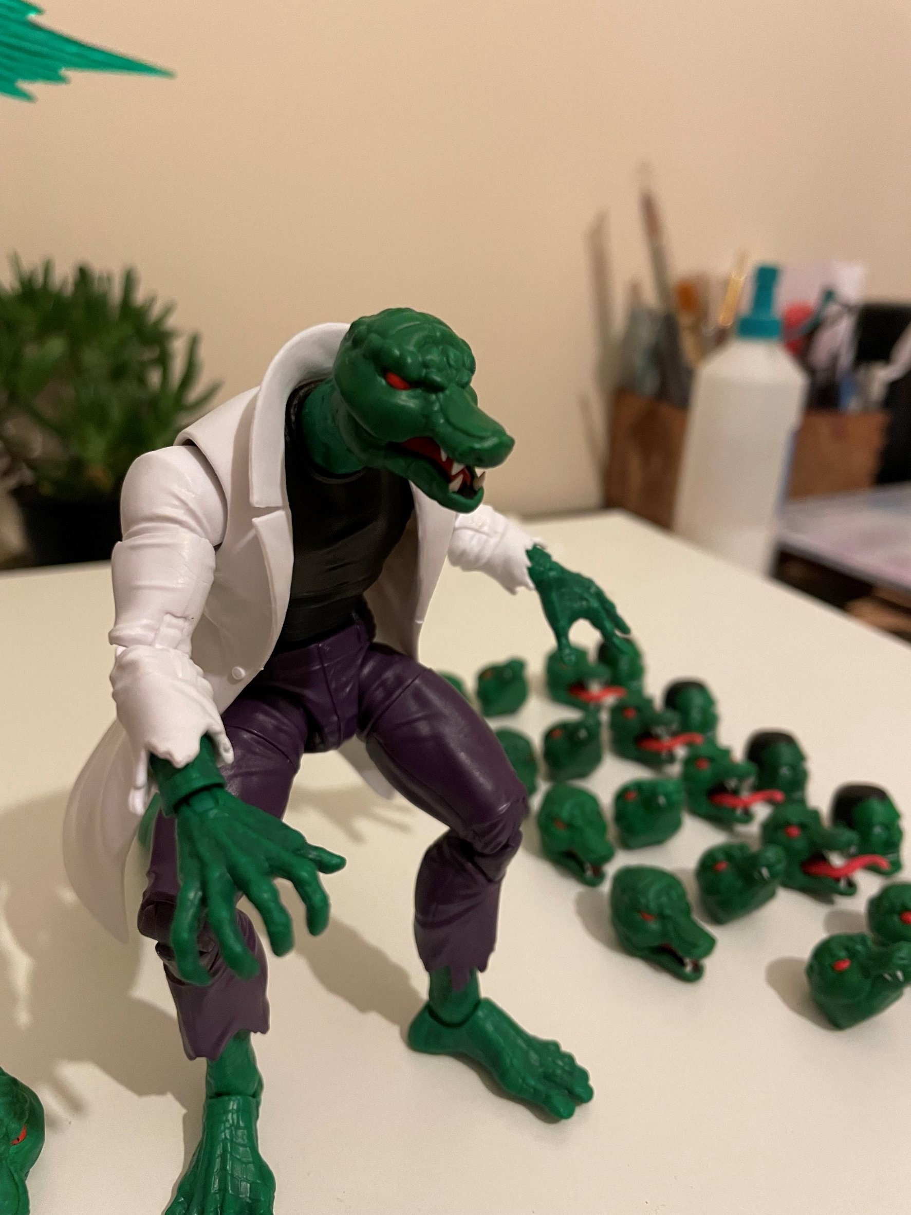 Lizard Head Set for Marvel Legends Retro Lizard - Etsy