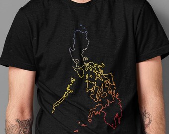 Philippine Map Shirt - Etsy