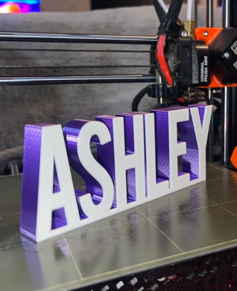 Custom 3D Office Name Plate!! Choose Any Color and Name!! Max 13 ...