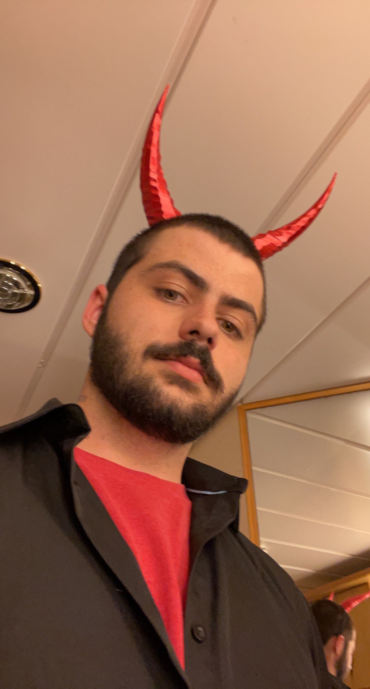 Devil Horns Headband Halloween Cosplay Costume Hairband Red LARGE 3D ...